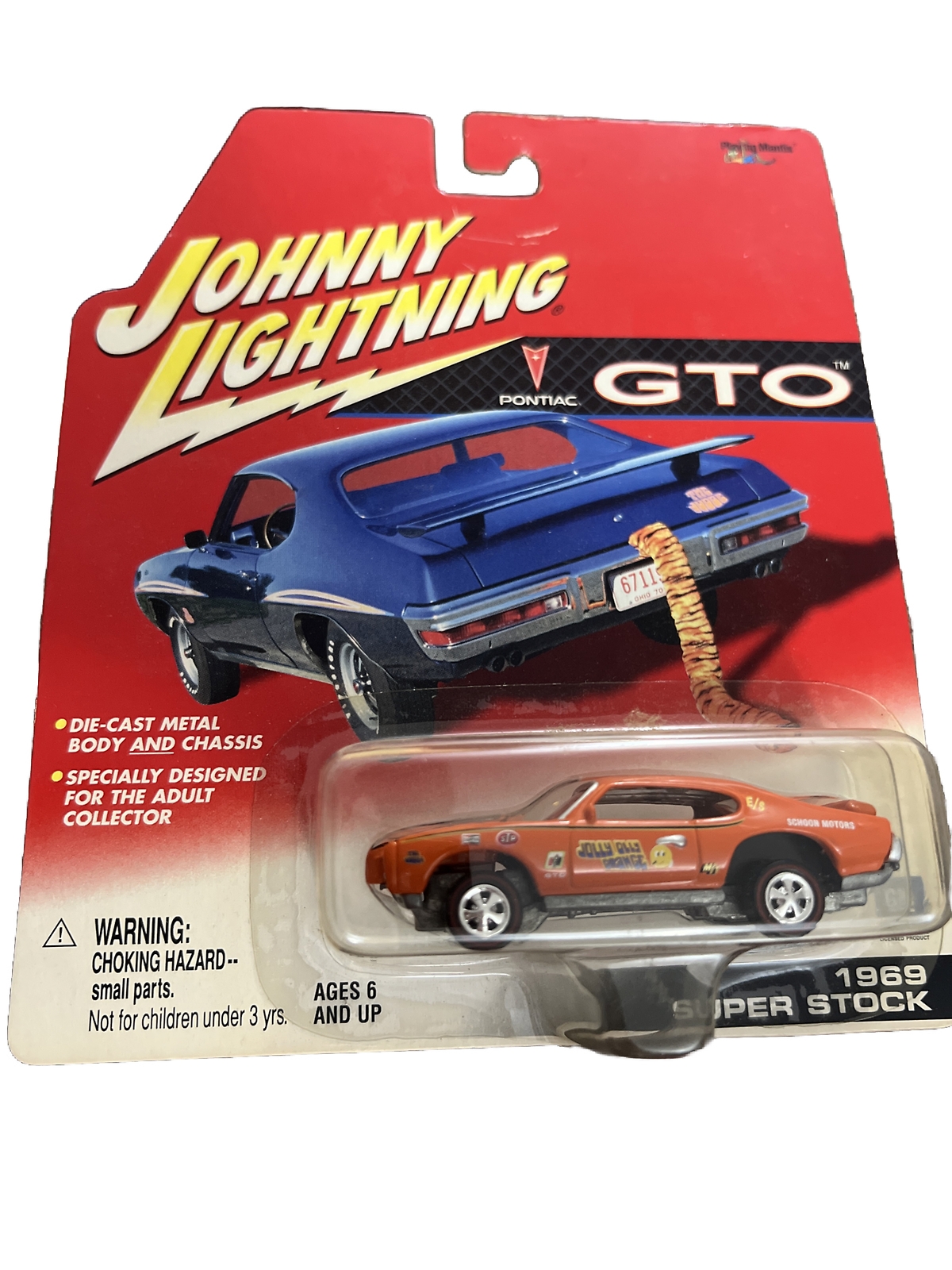 Johnny Lightning GTO 1969 Super Stock Orange And Black 1/64 Scale | eBay
