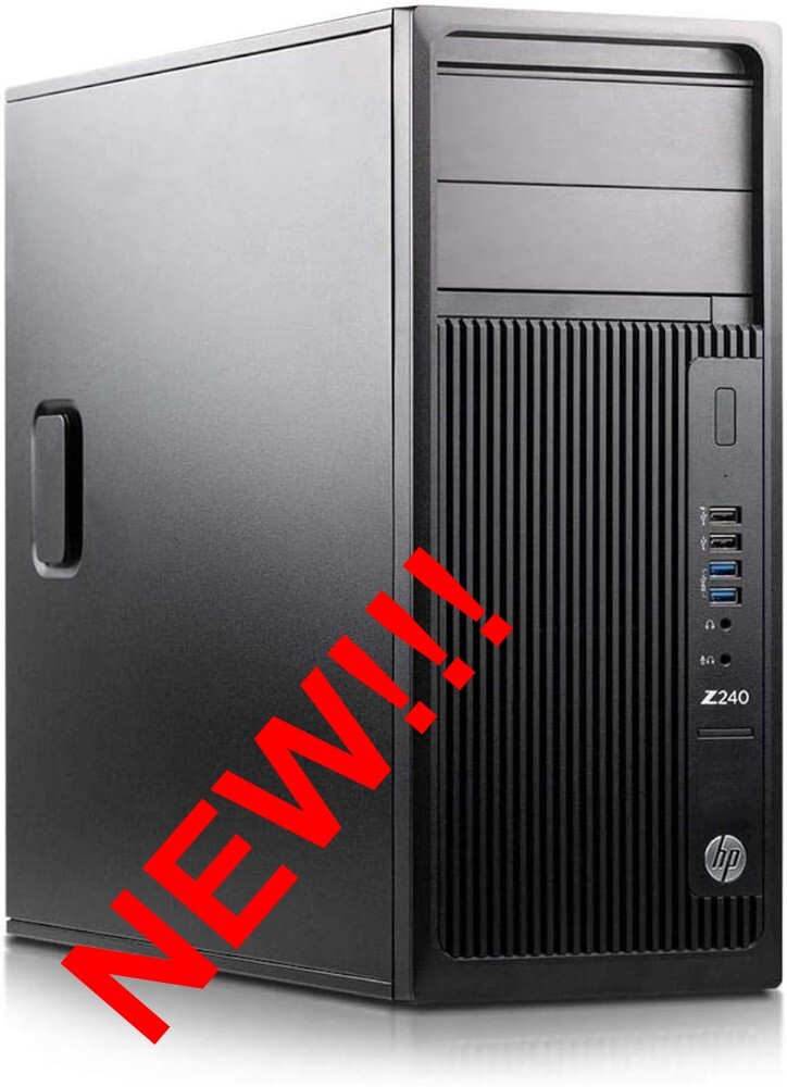 NEW HP Z240 Workstation MT i5-6500 3.20Ghz 8GB 256GB SSD WIN 10 PC ...