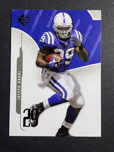 2008 SP Authentic Joseph Addai Card #30 - Indianapolis Colts | eBay
