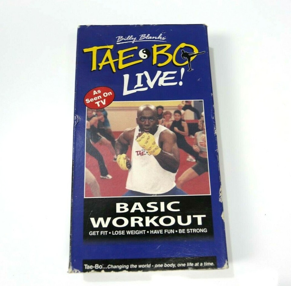 Tae Bo Live 1999 Basic Workout Billy Blanks Original VHS Video Cassette ...