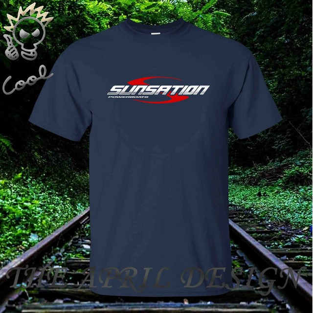Sunsation Powerboats Marine logo mens new T-shirt | eBay