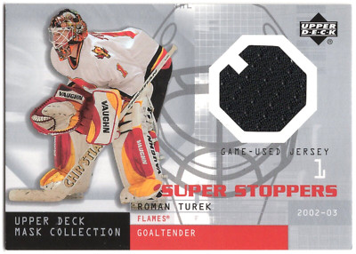 2ORG061 2002-03 UD Mask Collection Super Stoppers Jerseys #SSRT Roman ...