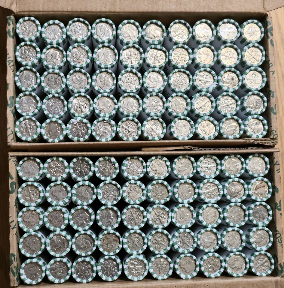 (2 ROLLS) Unsearched Dime Bank Roll | Find Silver Dimes, Mercury Dimes ...