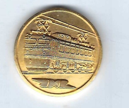 EAST JAPAN RAILWAY COMPANY NIIGATA STATION RAILROAD TRAIN EMPLOYEE COIN ...
