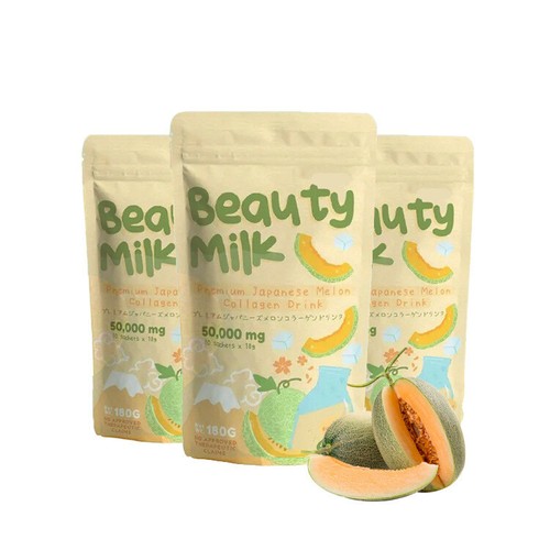 Collagen Hami Melon Powder Beauty Milk Fruit and Vegetable Powder 180g ...