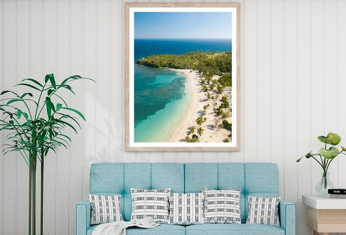 Beach day in Puerto Rico Print Premium Poster High Quality choose sizes ...