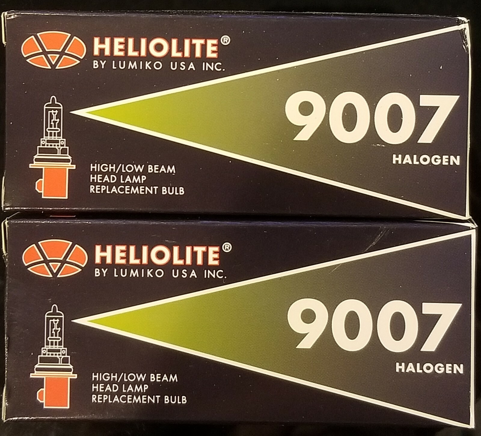 Genuine Heliolite Halogen 12v 9007 Headlight Bulbs 12v Hi-low Beam for ...