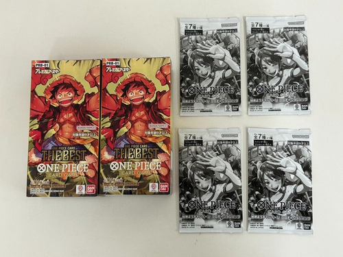 ONE PIECE Card Game Premium THE BEST PRB01 2 box 4 promotion pack Japan ...