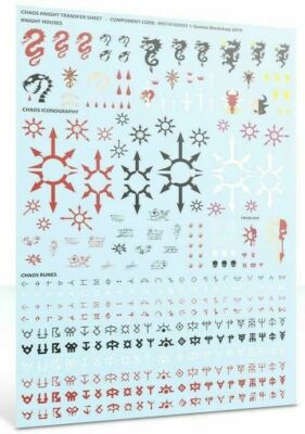 Chaos imperial knight Transfer Sheet / Decals new Desecrator Rampager ...