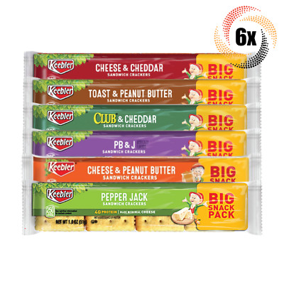 6x Packs Kellogg's Keebler Variety Sandwich Crackers 1.8oz Mix & Match ...