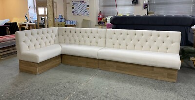 Bespoke Banquette Bench Seating in Neutral Velvet £418/metre | eBay UK