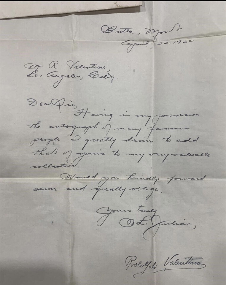 Rudolph Valentino signature Rudolph Valentino original autograph cut | eBay