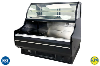 63" W Refrigerated Open Air Cooler Display Case Grab & Go Merchandiser ...