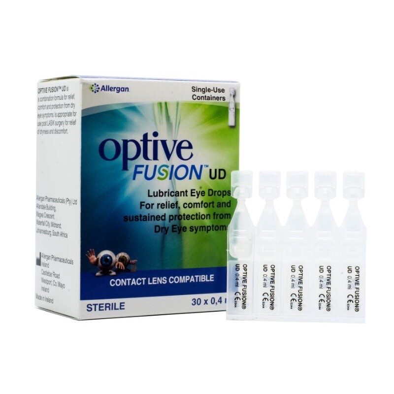 Optive fusion UD 30 x0.4ml Lubricant Eye Drops helps maintains ...