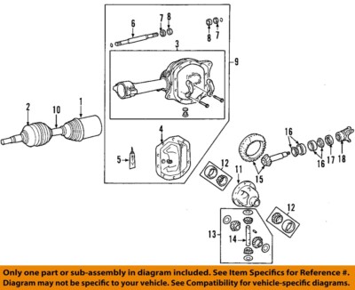 CHRYSLER OEM 02-12 Liberty Front Axle Carrier-Inner Boot 5066024AA | eBay