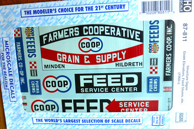 Microscale Decal HO #87-811 Farming Signs #2 - Grain Elevators, Feed ...