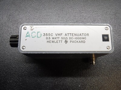 HP 355C VHF Attenuator 0.5 Watt 50Ω DC-1000MC | eBay