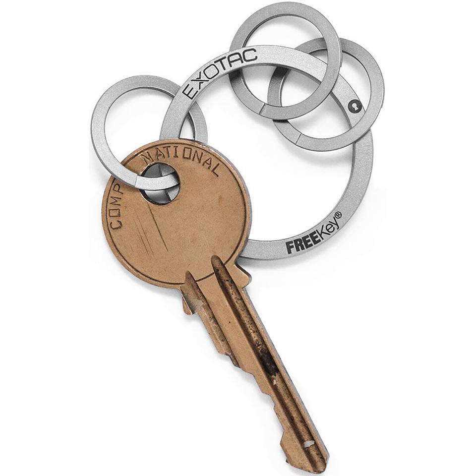 Exotac FREEKey Slim System Easy to Use Key Ring and Three Mini Key ...