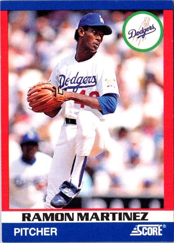 1991 Score 100 Superstars Ramon Martinez #16 Los Angeles Dodgers ...