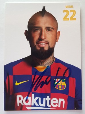 Arturo Vidal - FC Barcelona Autogrammkarte - Signiert / Autogramm | eBay