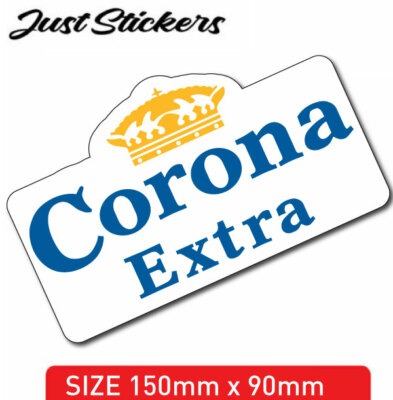 Corona sticker 150mm x 90mm, bumper sticker, laptop , mancave | eBay ...