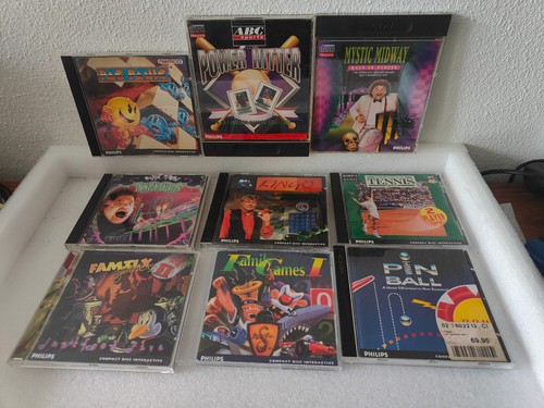 Game Bundle 9 x Philips CDi Cd-i Games Pac-Panic Family Games Power ...
