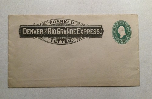 Denver Rio Grande Express Franked Letter Stamp Envelope Postal Cover ...