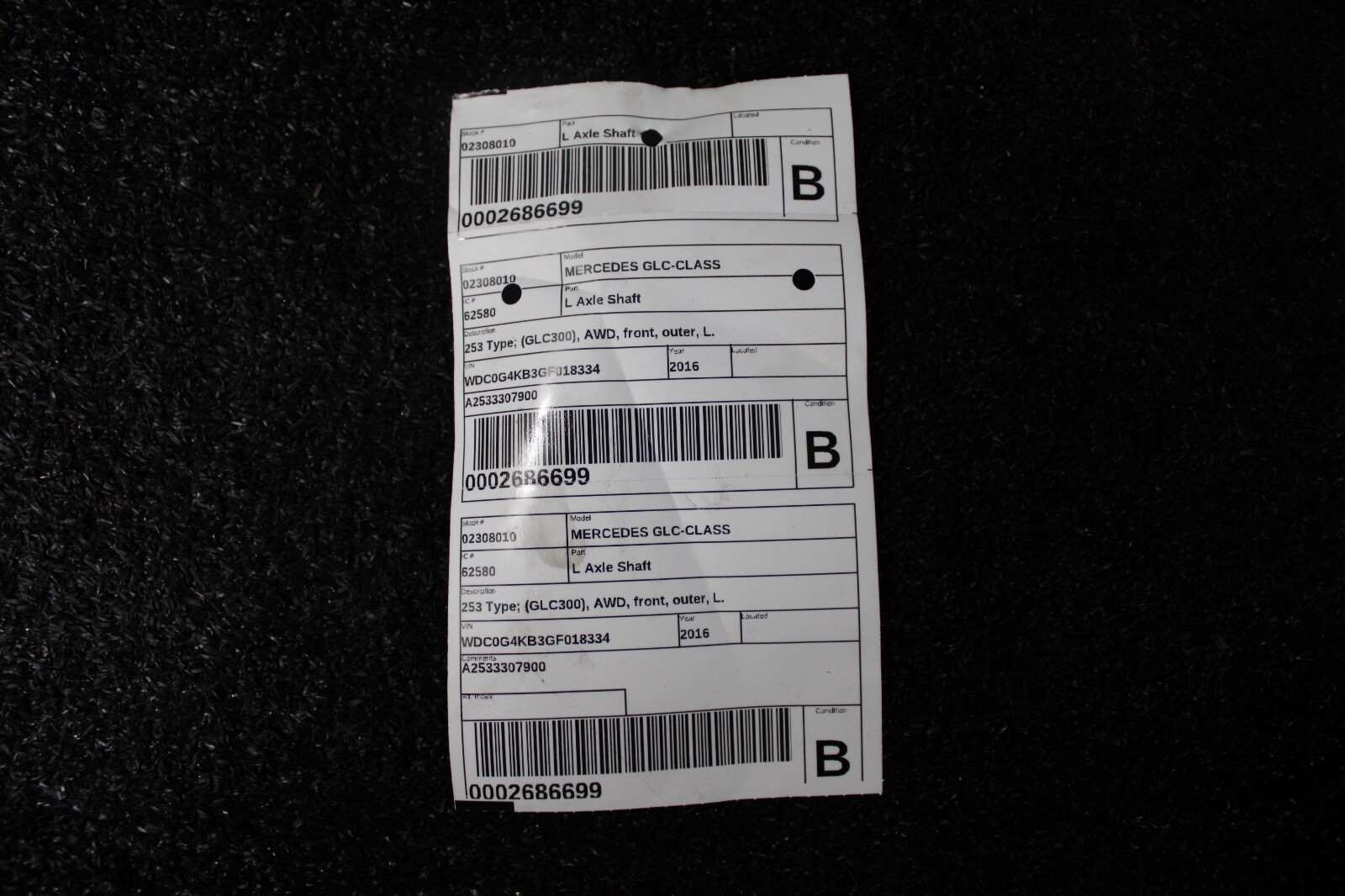 Original+Mercedes-Benz+GLC+X253+Left+Front+Drive+Shaft+A2533307900 for ...