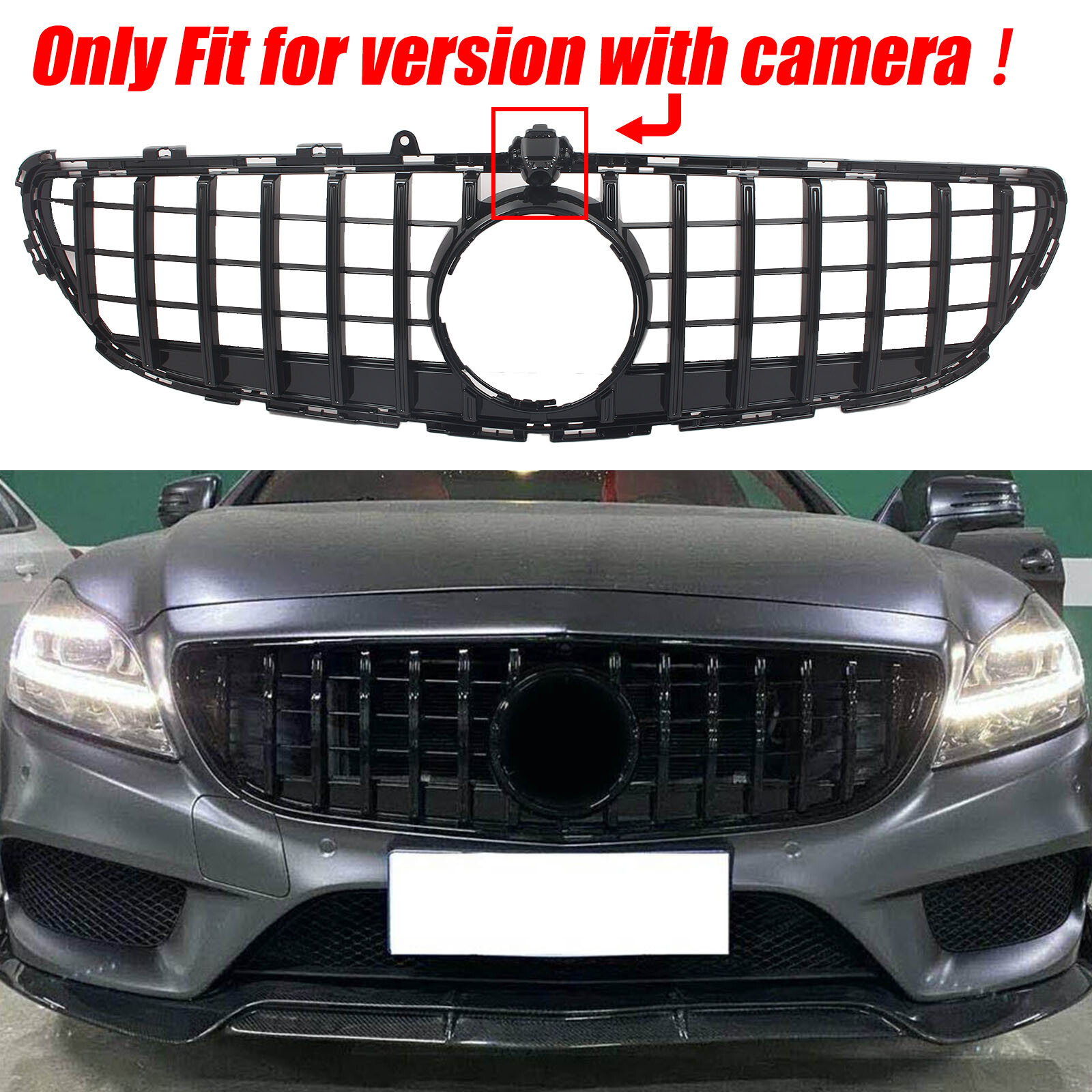 For Mercedes Benz W218 CLS Class 2015-2018 Front Bumper Grille Grill ...