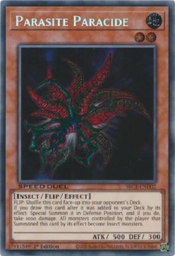 Yugioh - Parasite Paracide - 1st Edition Secret Rare NM - Free ...