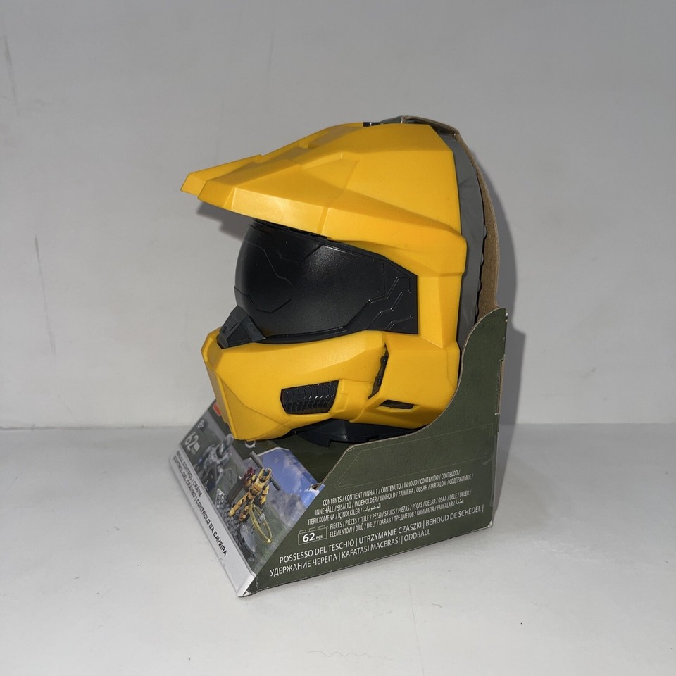 MEGA Construx Halo Skull Control GWY99 Yellow Spartan Helmet 62pcs - New Sealed 887961951639 | eBay
