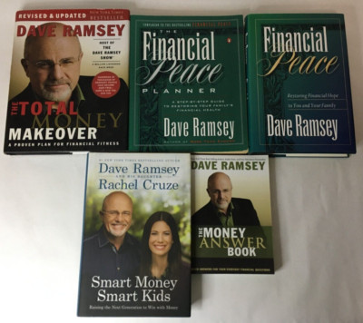 Lot of 5 Dave Ramsey Books - Financial Peace, Money Planning, Finance ...