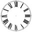 New Replacement Roman Clock Dials Faces Strong Card Paper - Sizes 50mm ...