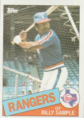 1985 Topps #337 Billy Sample Rangers PLUS BONUS CARDS | eBay