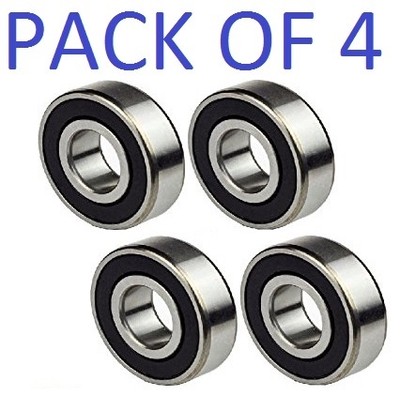 6001-2RS Bearing 12x28x8 Ball Bearing Dual Sided Rubber Sealed Deep ...
