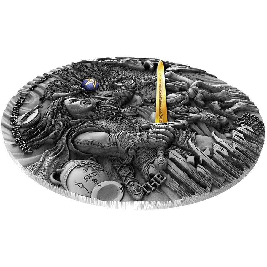 2019 THE LAST WISH The Witcher 2oz Ultra High Relief Silver Proof Coin ...