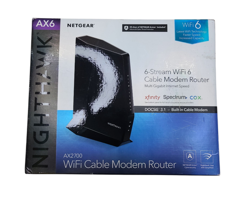 Netgear AX2700 Cax30 Nighthawk Wifi Cable Modem Router Cable Gateway ...
