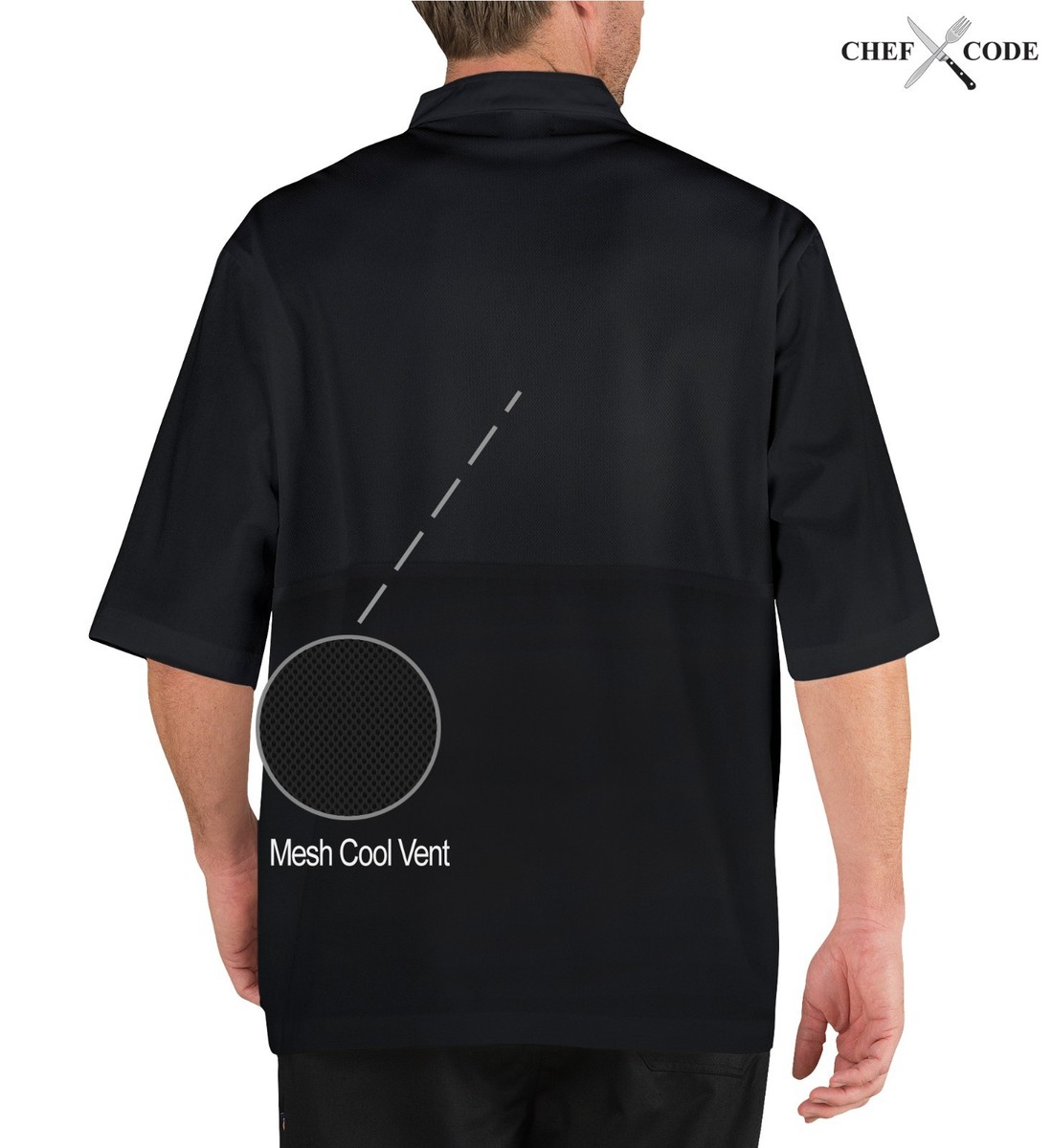 Chef Uniforms Chef Code Cool Breeze Chef Coat With Short-Sleeves And ...