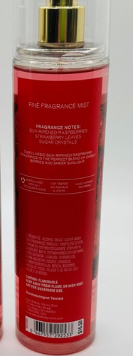 Bath & Body Works SUN-RIPENED RASPBERRY Fine Fragrance Mist Spray 8 oz ...