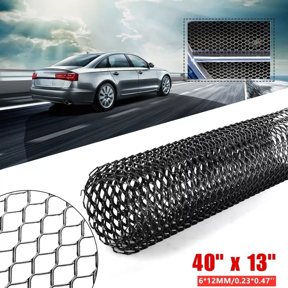 Universal Car Front Aluminum Mesh Grille Bumper Fender Hood Vent Grill ...