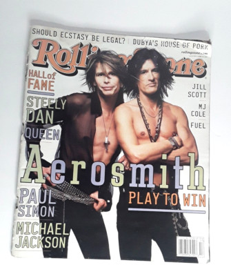 Rolling Stone Magazine Joe Perry / Steven Tyler On Cover April 16 2001 ...