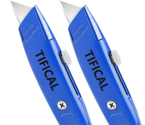 Heavy Duty Utility Knife Razor Knife Retractable Portable Blue Box ...