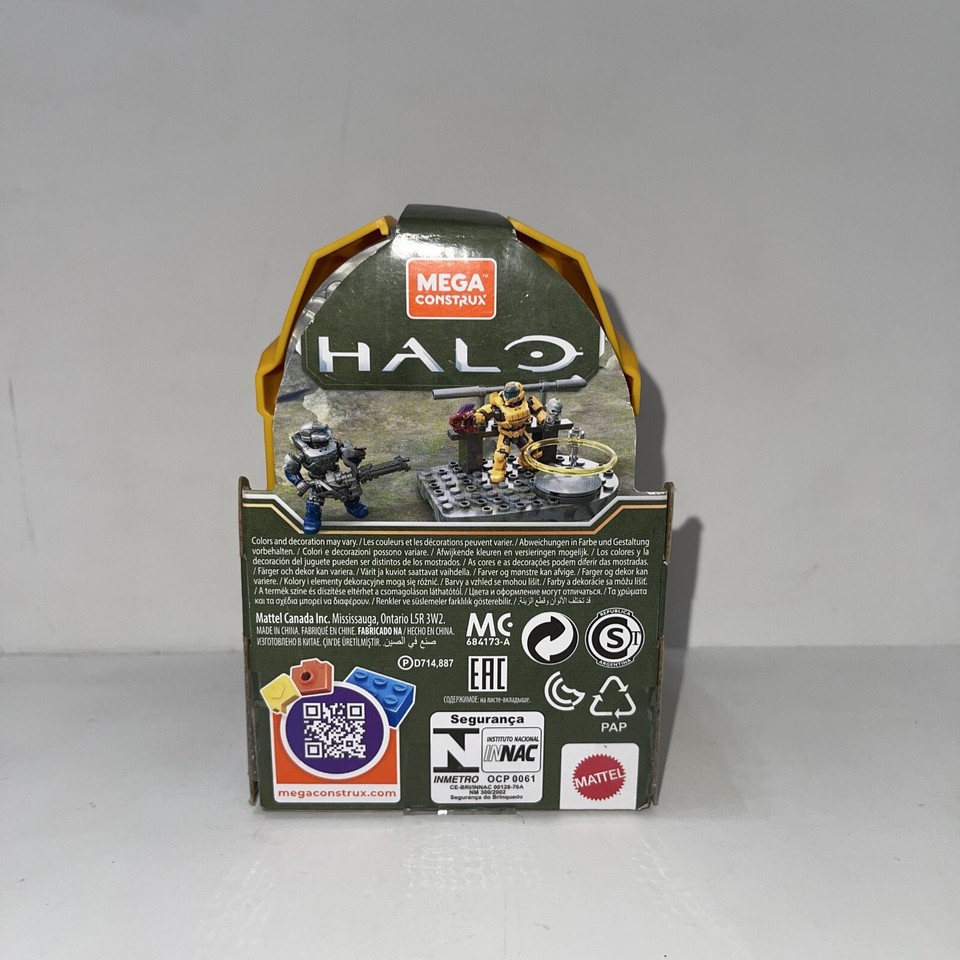 MEGA Construx Halo Skull Control GWY99 Yellow Spartan Helmet 62pcs ...