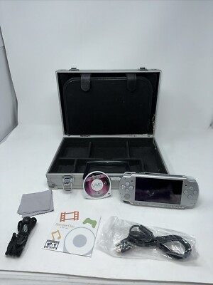 PSP 2001 Silver + Intec Hard Case + Final Fantasy II + (New Battery ...