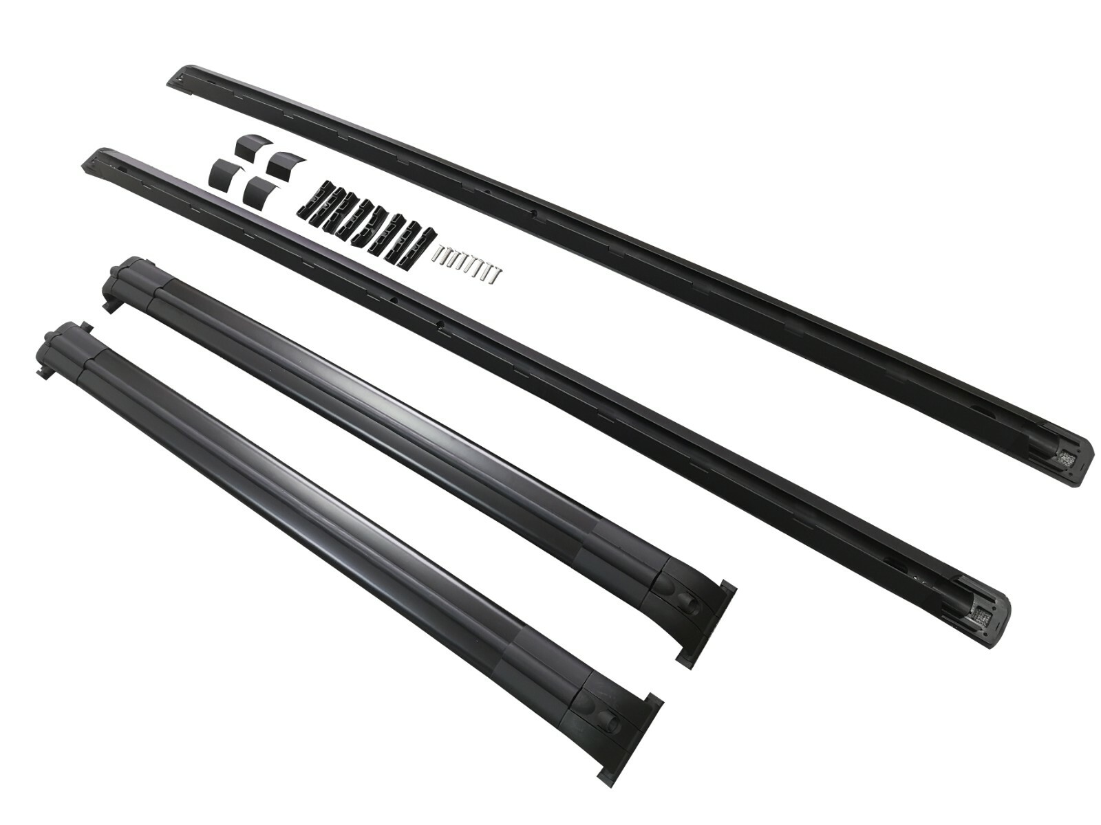 FOR RANGE ROVER VOGUE L322 02-12 BLACK ROOF RAIL RAILS RACK CROSS BARS ...