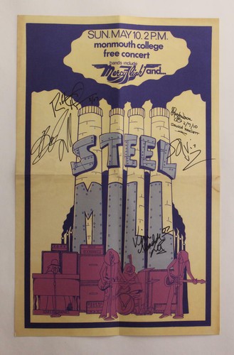 BRUCE SPRINGSTEEN +4 SIGNED AUTOGRAPH 13X21 STEEL MILL CONCERT TOUR ...