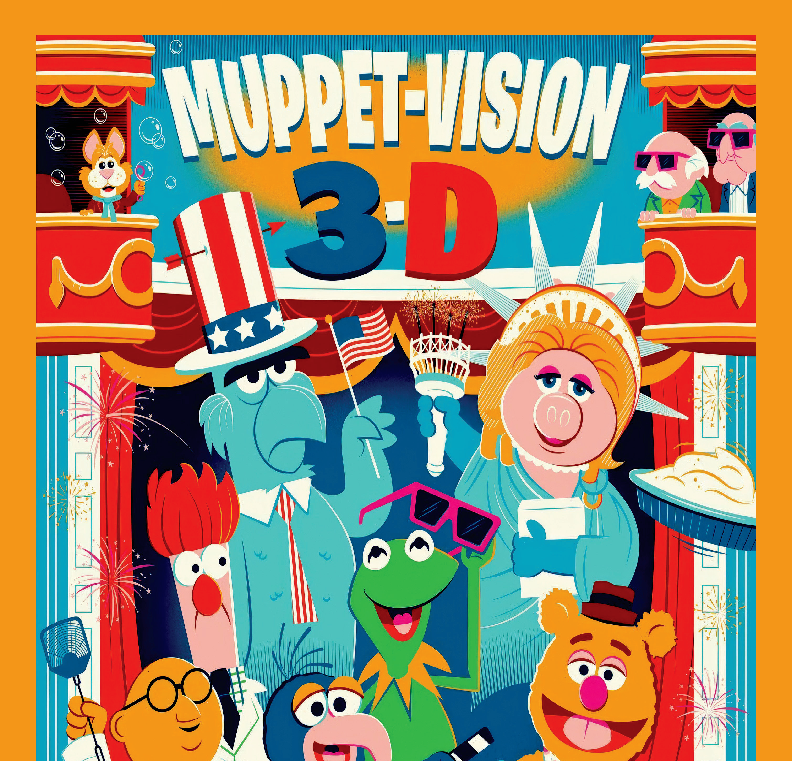 Disney Hollywood Studios Muppetvision Muppet Vision 3d Poster 11X17 ...