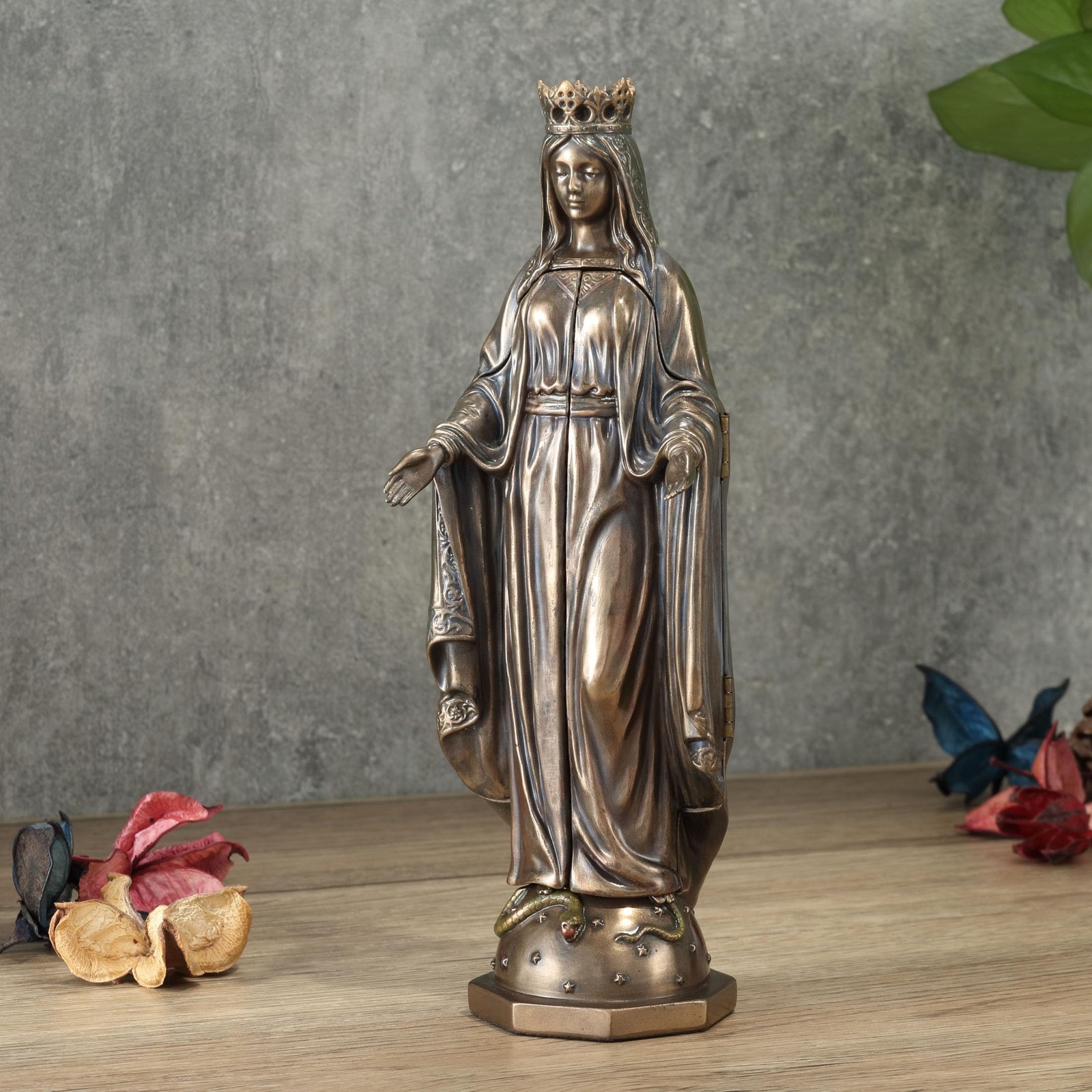 Veronese Design 8 1/8 Inch Lady of Grace with Polyptych Sculpture of ...