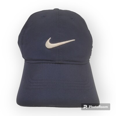 NIKE GOLF Cap Hat Adjustable Soft Navy Blue Unisex Drifit Embroidered ...