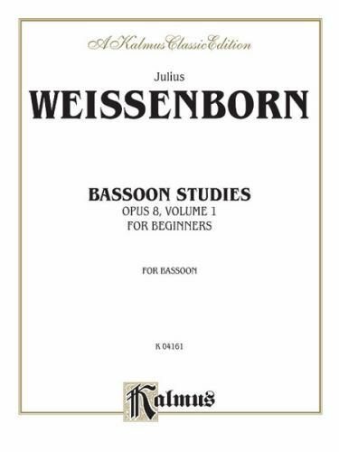 Kalmus Edition Ser.: Bassoon Studies for Beginners, Op. 8 by Julius ...